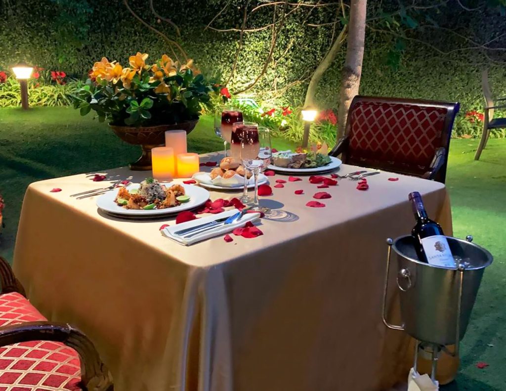 Cena romántica #115 / Jardín Privado – Velada para dos